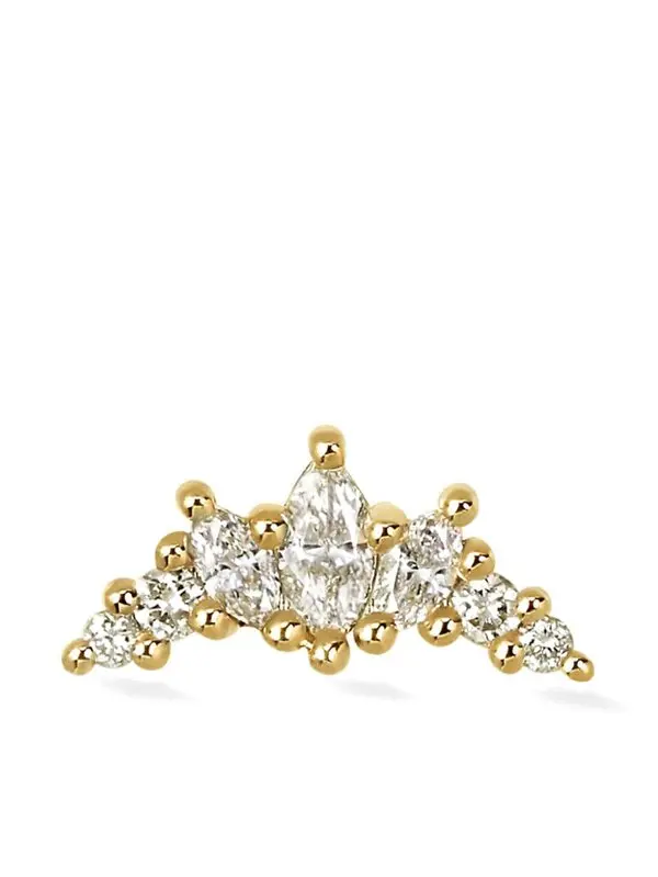 LARK & BERRY 14kt Yellow Diamond Stud Earring - Gold