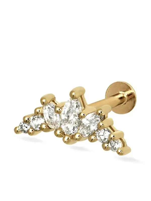 LARK & BERRY 14kt Yellow Diamond Stud Earring