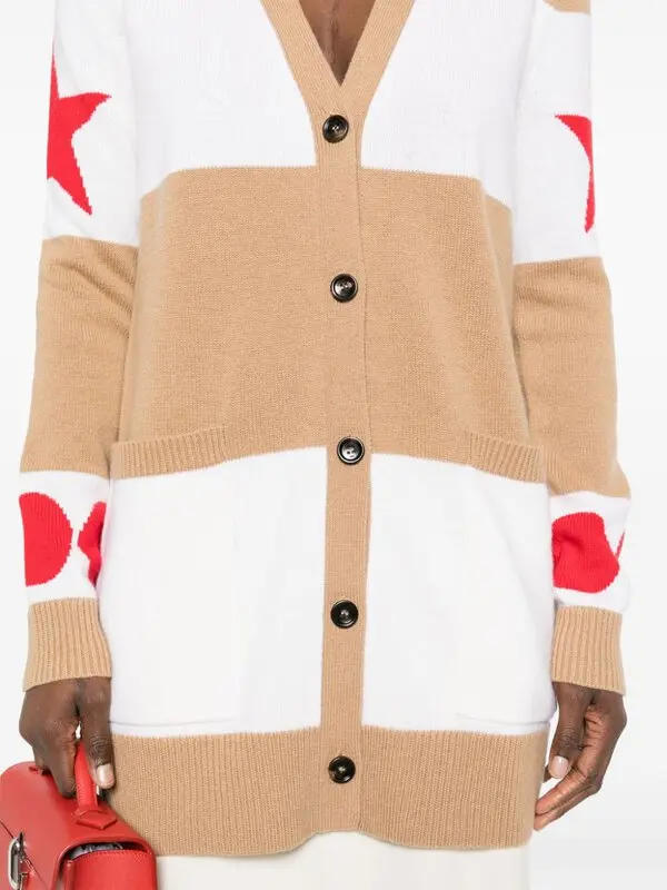 Max Mara Valido 1951-motif Striped Cardigan - White