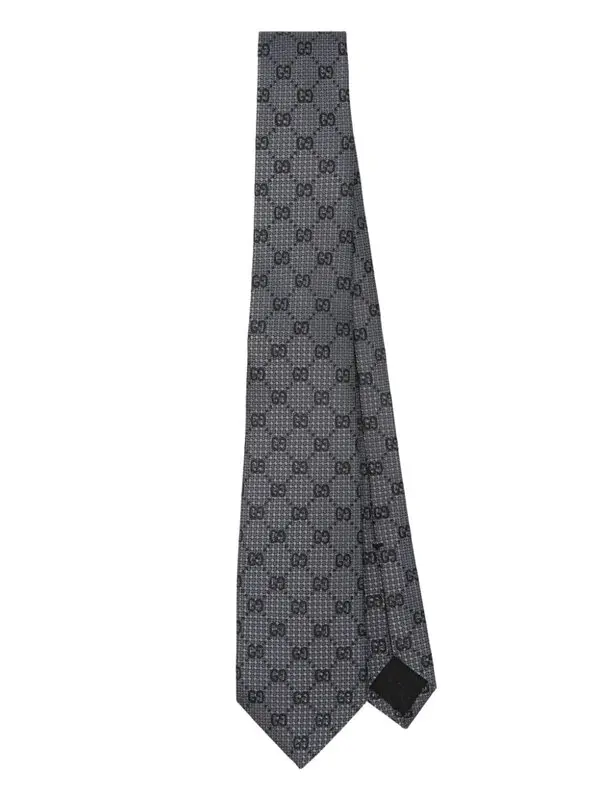 Gucci Gg-pattern Silk Tie