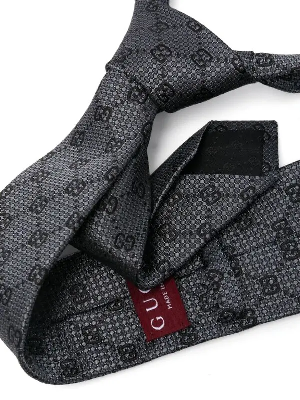 Gucci Gg-pattern Silk Tie