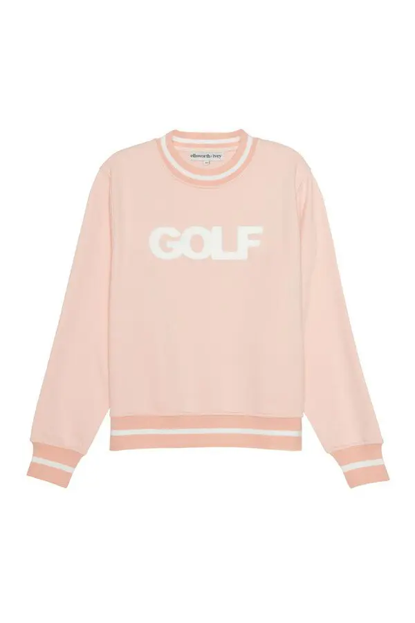 ELLSWORTH + IVEY Elle Golf Sweatshirt - Pink