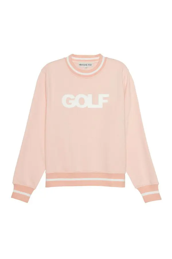 ELLSWORTH + IVEY Elle Golf Sweatshirt - Pink