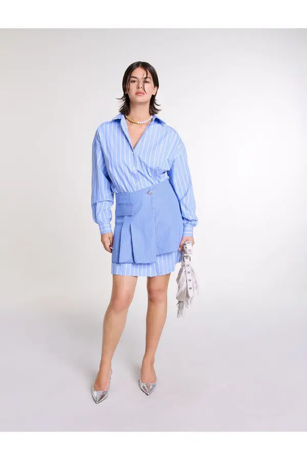 maje white and blue dress Bec & Bridge Lorelai V Maxi Dress main image 0