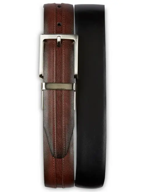 HARBOR BAY BY DXL Reversible Belt - Brown