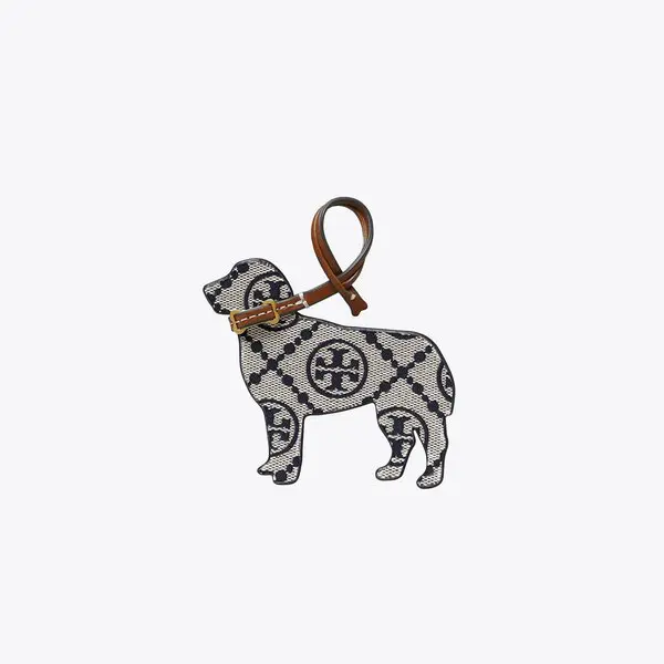 Tory Burch T Monogram Retriever Bag Charm - Tory Navy