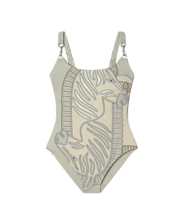 Tory Burch Printed Clip Tank Suit