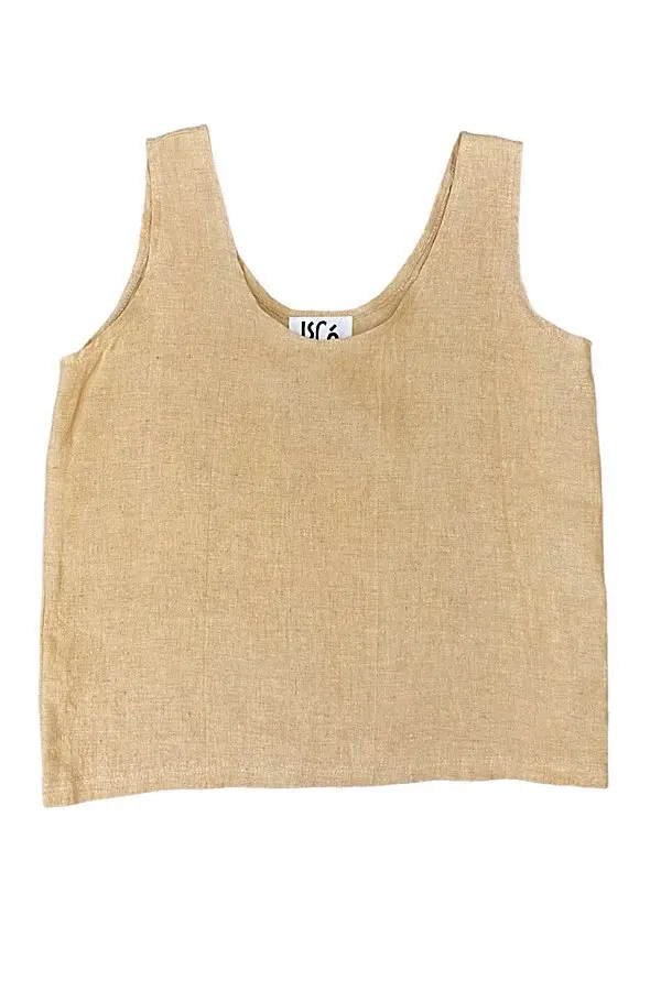 BUSYLADY BACA & THE GOODS 1990s Linen Tank Top