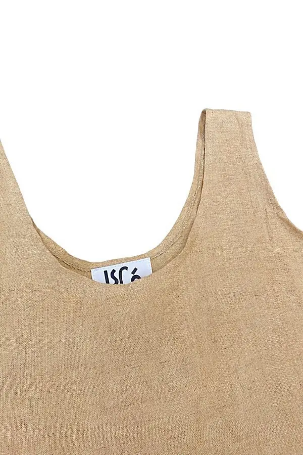 BUSYLADY BACA & THE GOODS 1990s Linen Tank Top