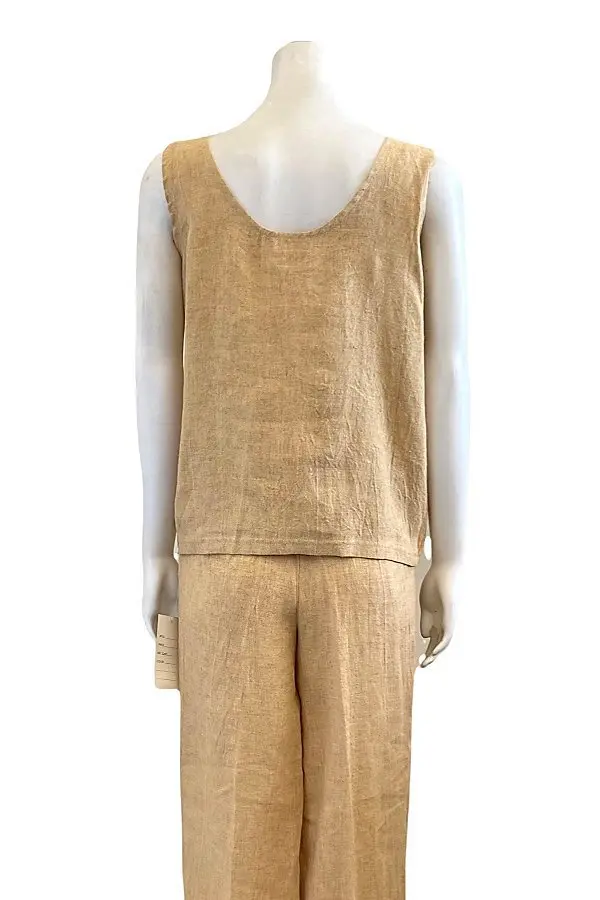 BUSYLADY BACA & THE GOODS 1990s Linen Tank Top