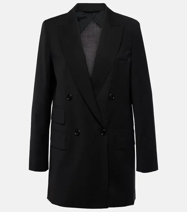 Max Mara Nebbie Virgin Wool Blazer - Black