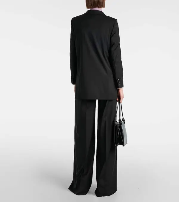 Max Mara Nebbie Virgin Wool Blazer - Black