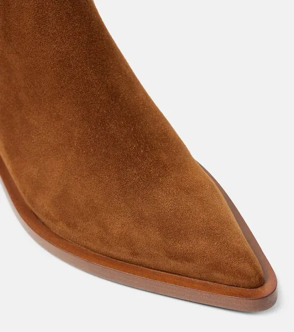 GIANVITO ROSSI Wylie Suede Ankle Boots - Brown