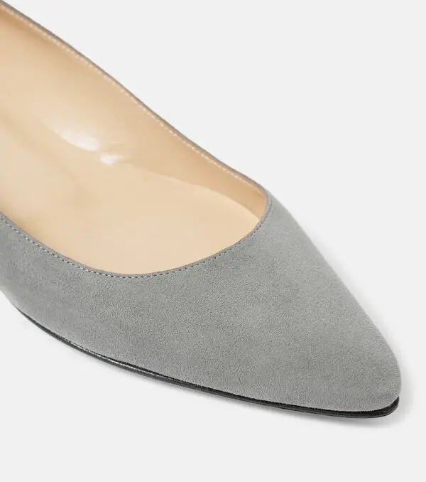 Manolo Blahnik Lanza Bb Ballet Flats - Grey