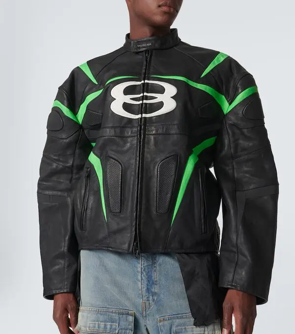 Balenciaga Logo Biker Jacket