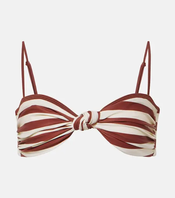 Johanna Ortiz Striped Bikini Top - Multicoloured