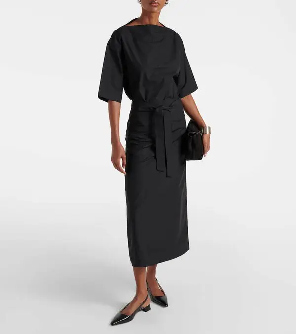 GIANVITO ROSSI Lindsay Slingback Flats - Black