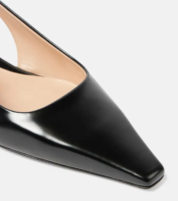 GIANVITO ROSSI Lindsay Slingback Flats - Black
