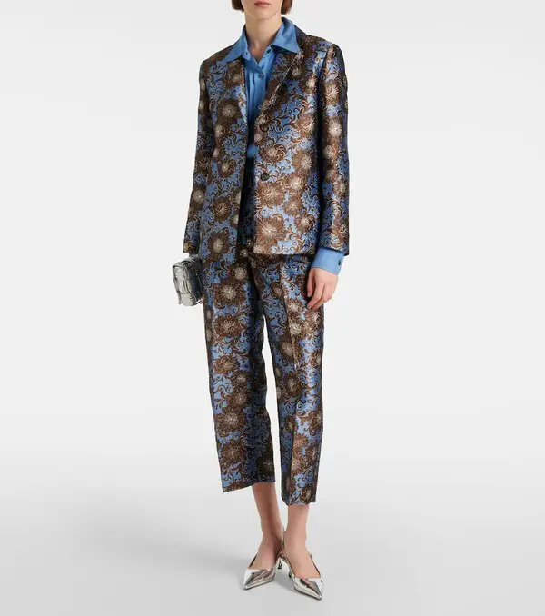 Max Mara Kate Floral Jacquard Blazer