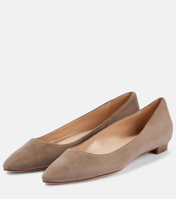 Manolo Blahnik Lanza Bb Ballet Flats - Beige