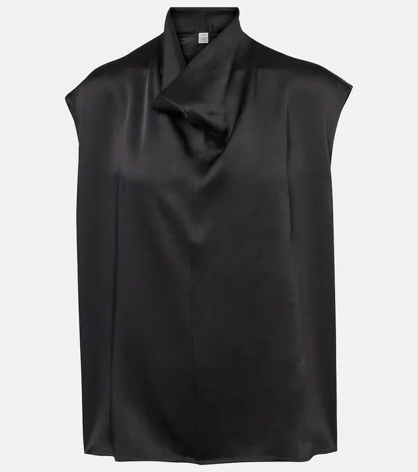 TOTEME Draped Top - Black