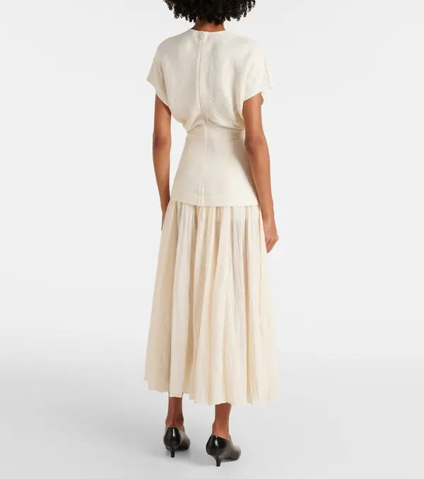 TOTEME Draped Top - White