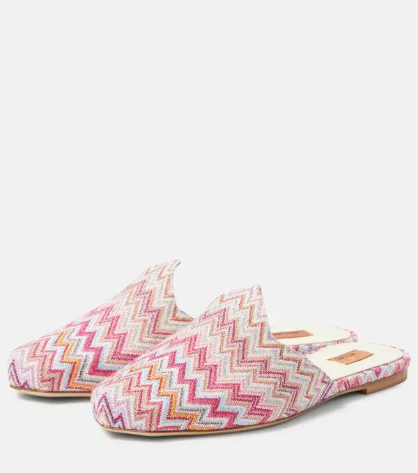 Missoni Zigzag Mules - Pink