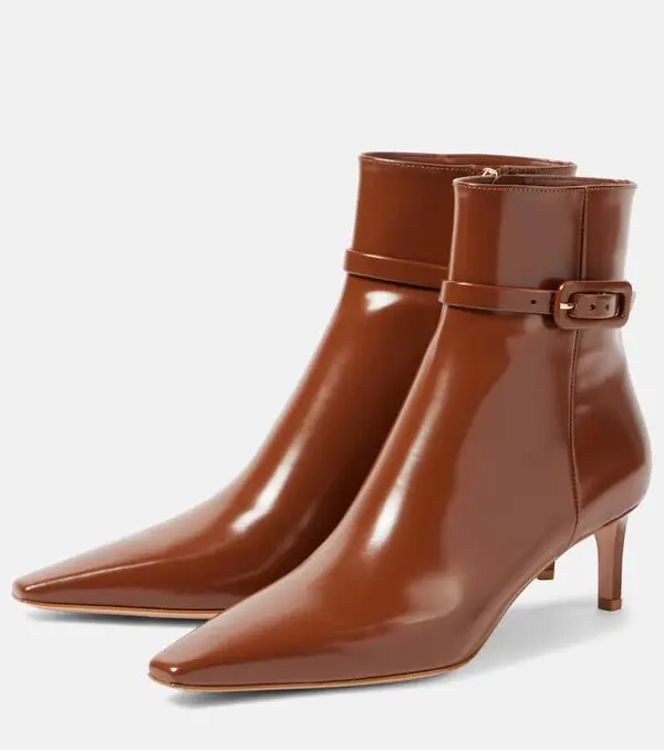 GIANVITO ROSSI Patent Leather Ankle Boots