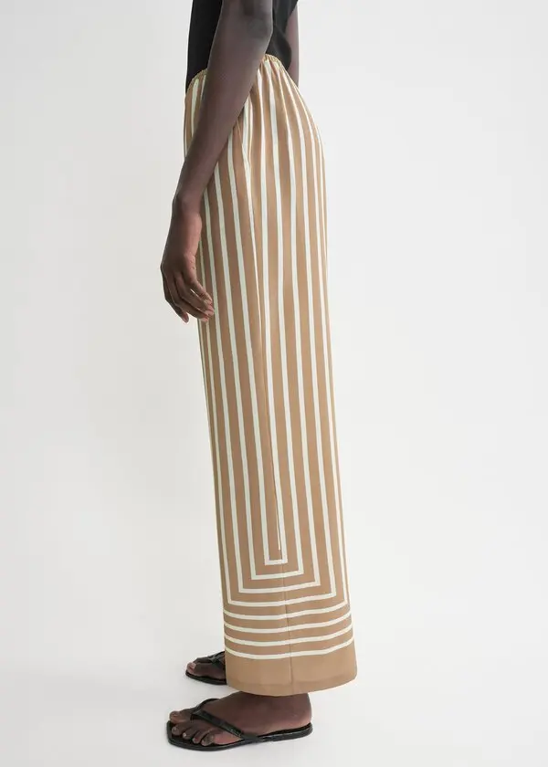 TOTEME Monogram Silk Slacks