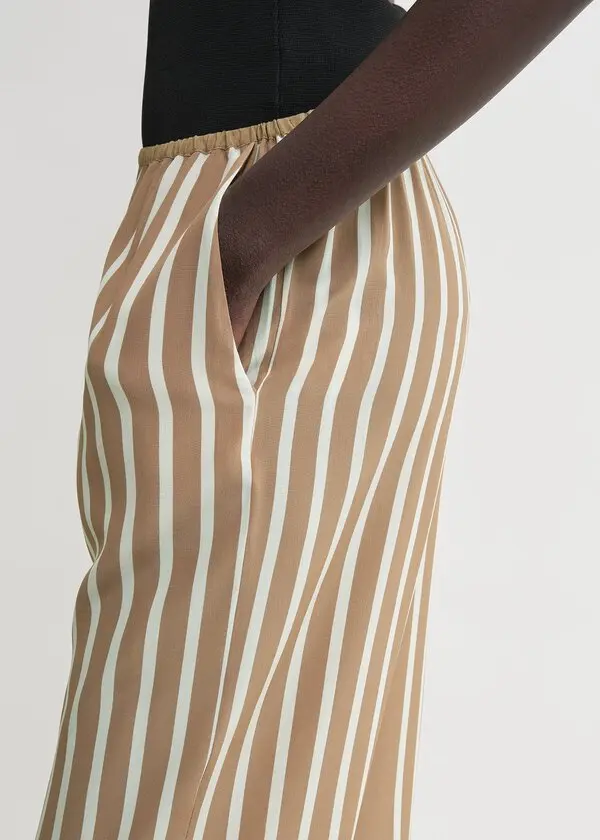 TOTEME Monogram Silk Slacks