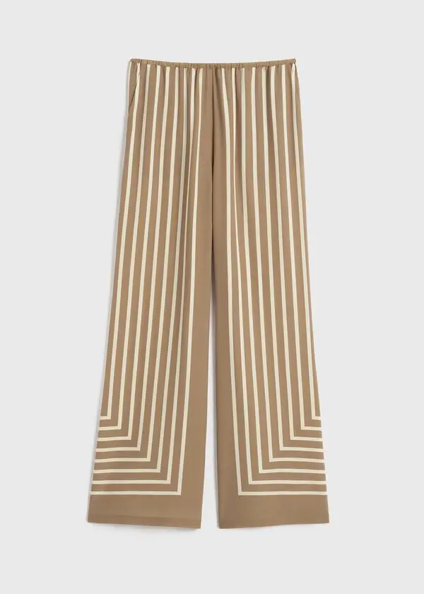 TOTEME Monogram Silk Slacks