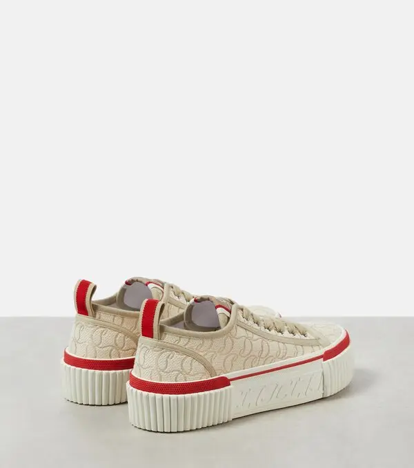 CHRISTIAN LOUBOUTIN Platform Sneakers - Beige