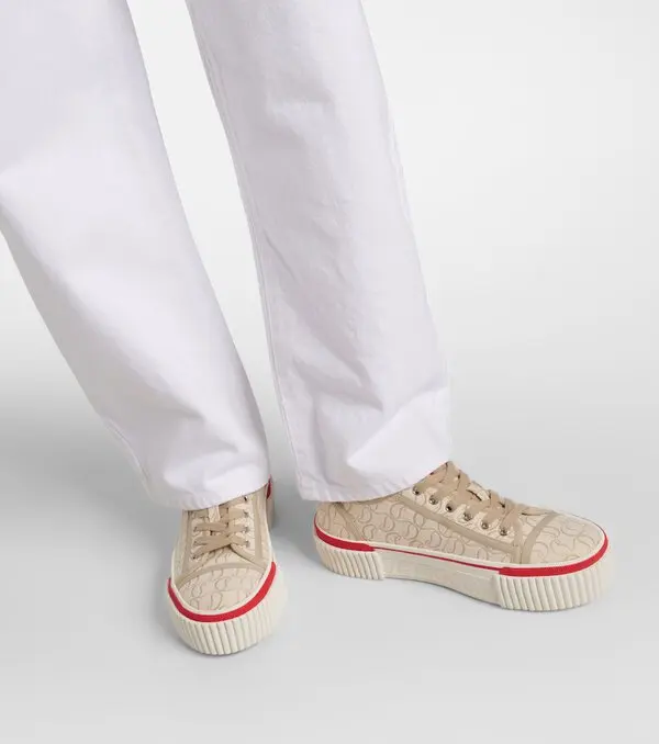 CHRISTIAN LOUBOUTIN Platform Sneakers - Beige