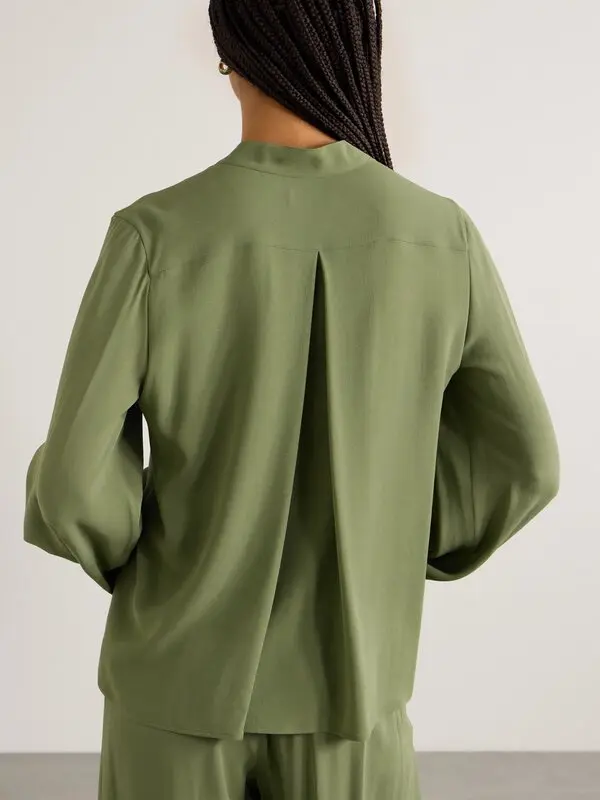 Loro Piana Sheryl Silk-crepe Blouse
