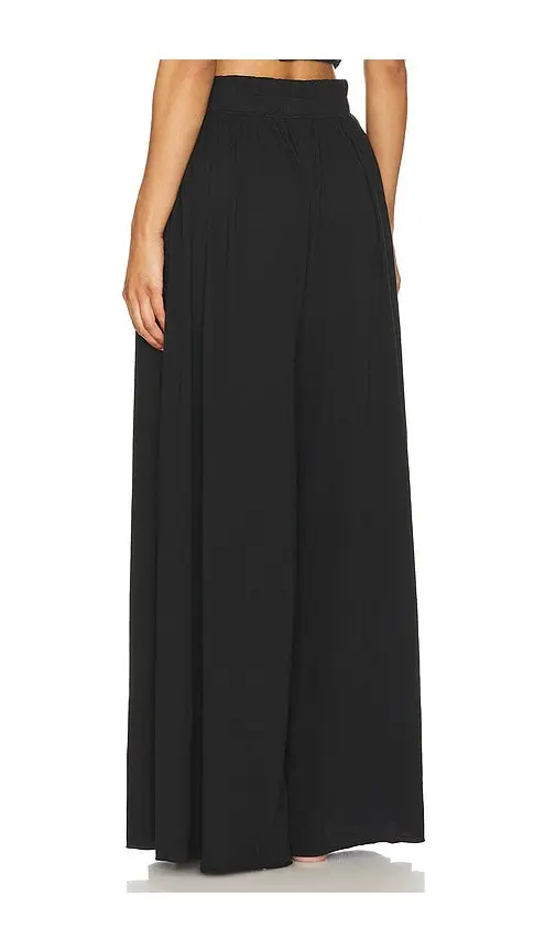 Lunya Organic Pima Wide Leg In Black