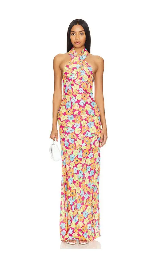 LOVERS AND FRIENDS Macie Maxi Dress - Pop Floral Multi
