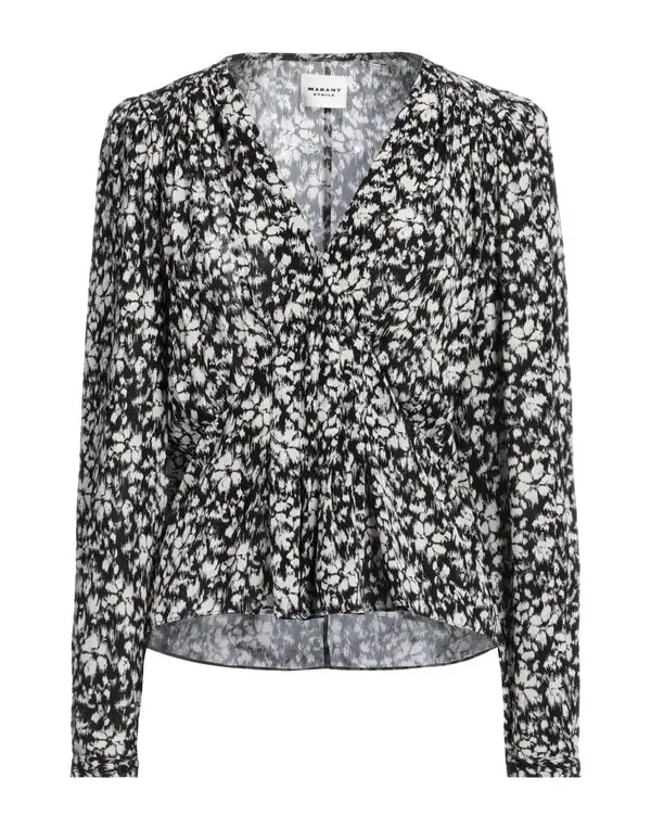 MARANT ETOILE Floral Print Viscose And Silk Blend Top