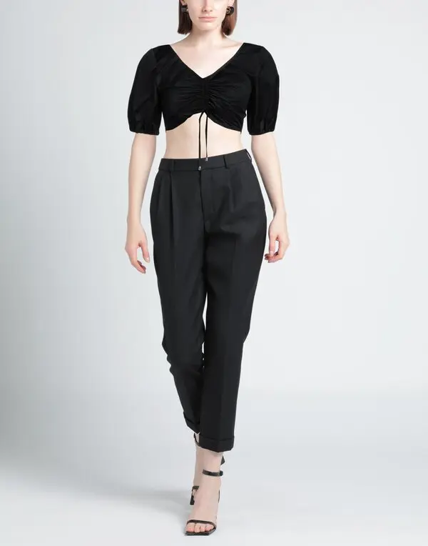 Pinko Crop Top In Cotton And Polyester