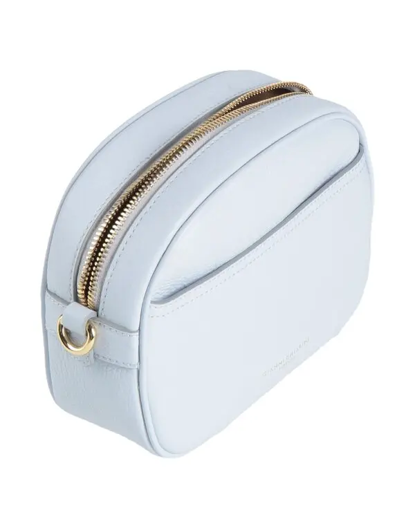 GIANNI CHIARINI Leather Camera Crossbody Bag - Blue