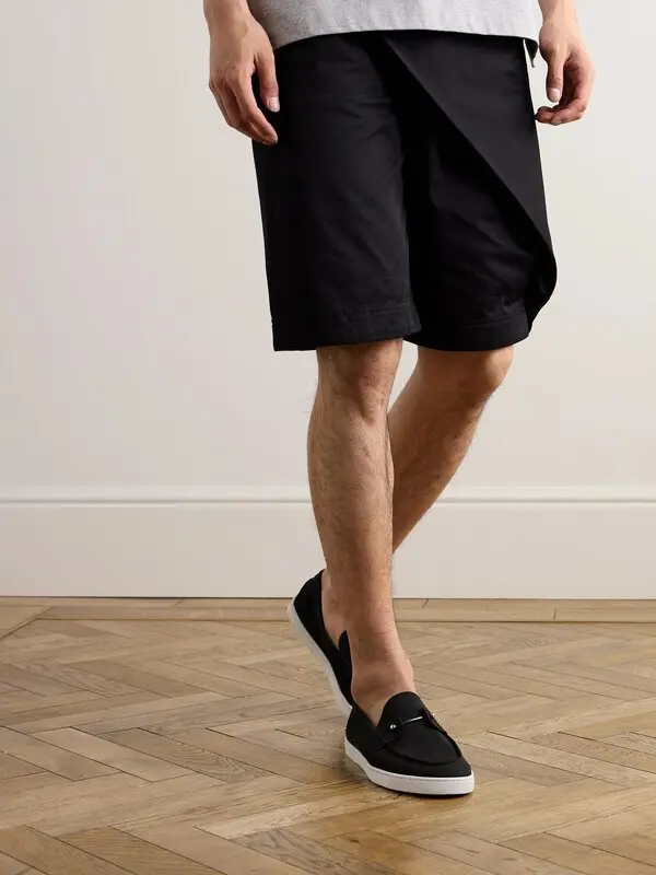 CHRISTIAN LOUBOUTIN Chambeliboat Nubuck Loafers - Black