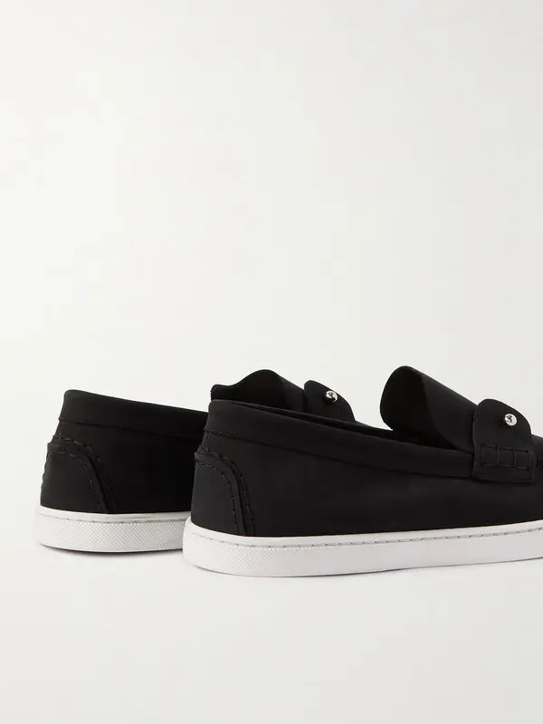 CHRISTIAN LOUBOUTIN Chambeliboat Nubuck Loafers - Black