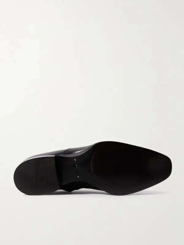 TOM FORD Elkan Leather Chelsea Boots - Black