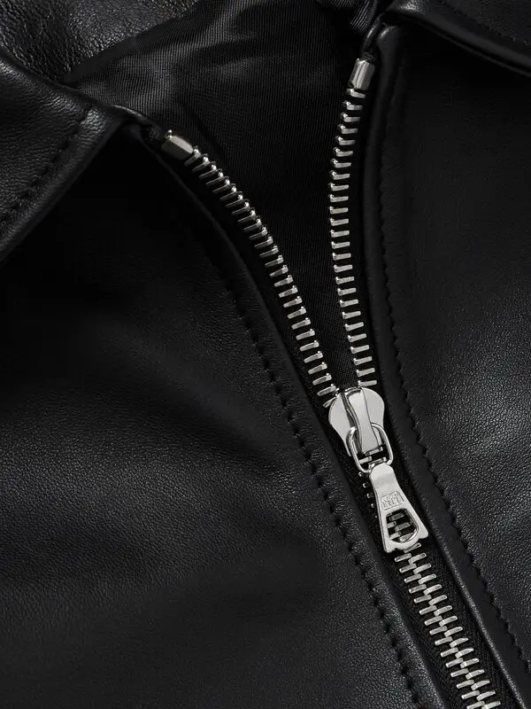 Officine Générale Gianni Leather Bomber Jacket