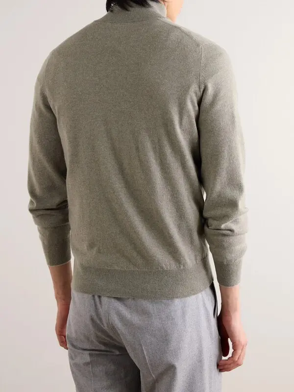 Brunello Cucinelli Cashmere Half-zip Sweater - Gray