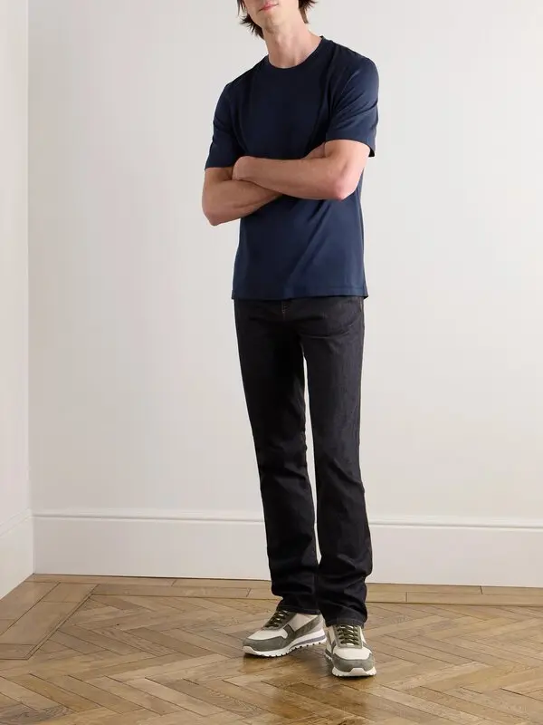 Brunello Cucinelli Silk And Cotton-blend Jersey T-shirt
