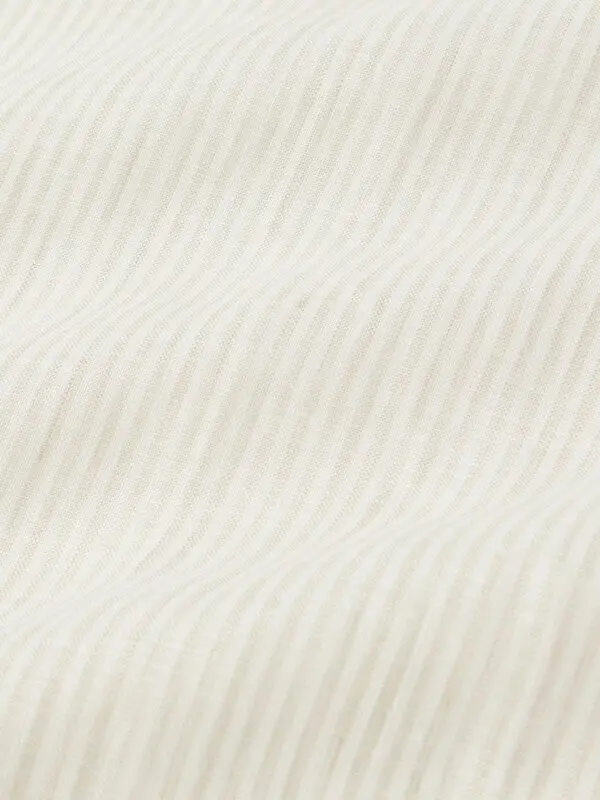 Zegna Striped Oasi Linen Shirt - Neutrals