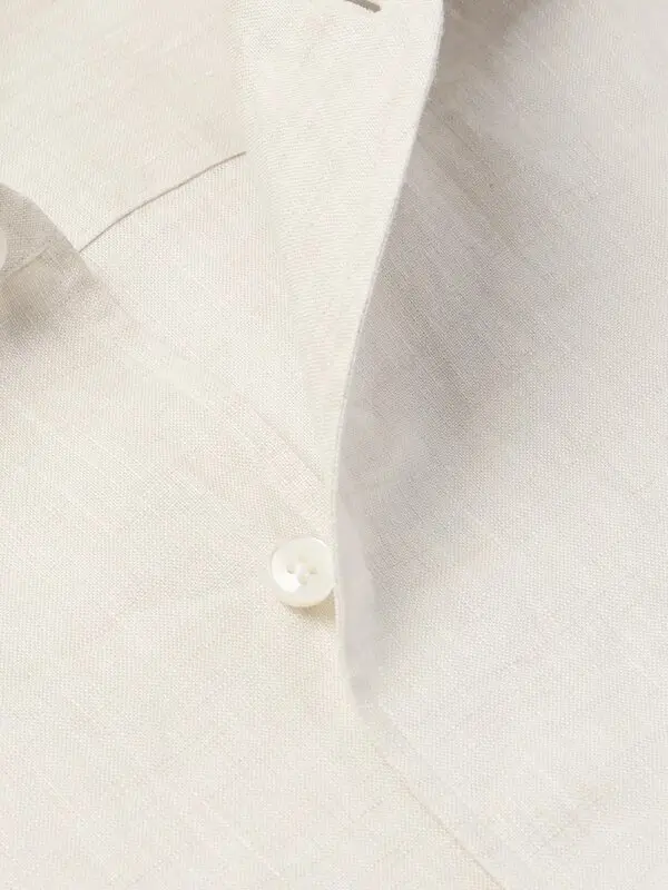 Zegna Oasi Linen Shirt - Neutrals