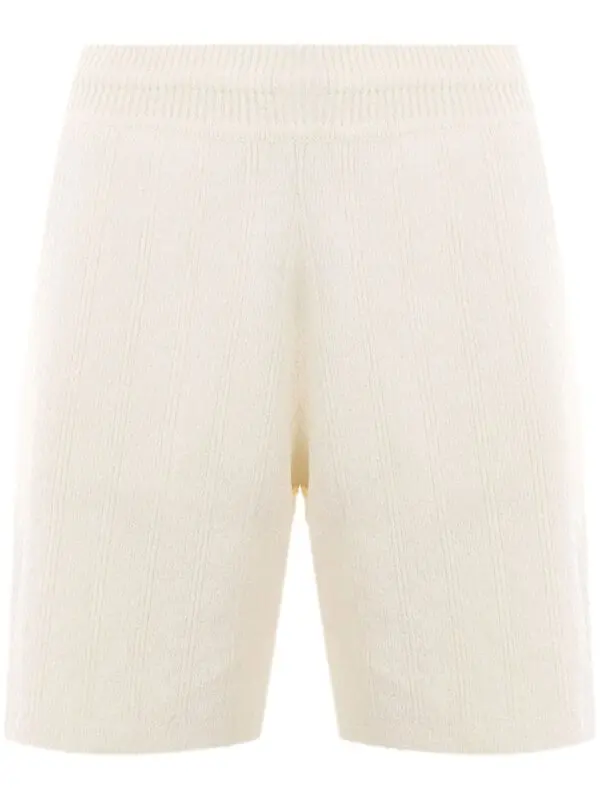 GOLDEN GOOSE Lionel Striped Shorts - White