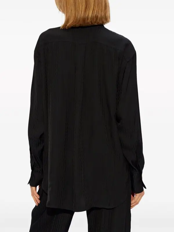Victoria Beckham Monogram-pattern Button-down Shirt