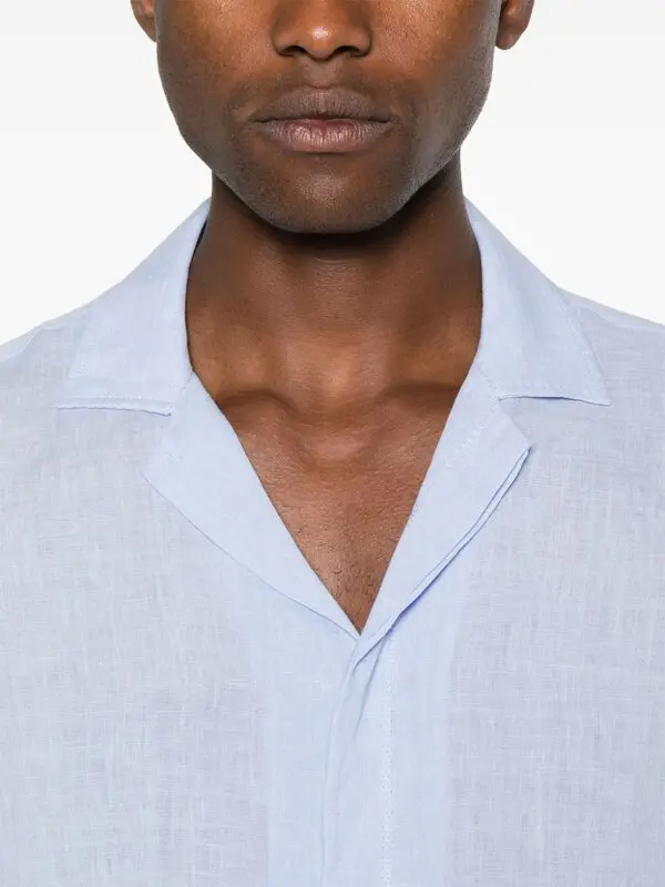Orlebar Brown Linen Short-sleeved Shirt